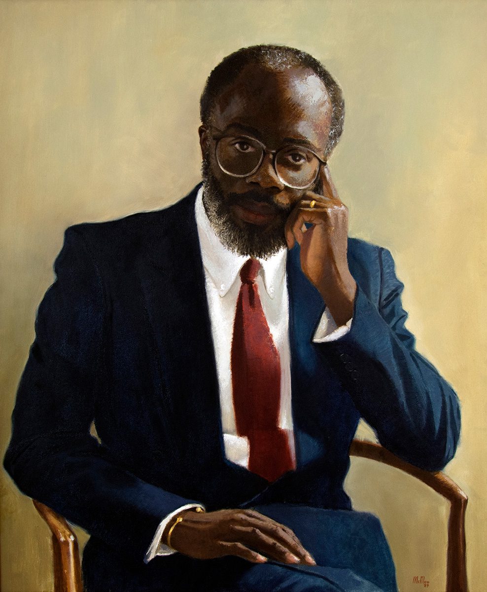 1989 – Noel McMeo – Portrait of Governor Euric Bobb – Central Bank Museum